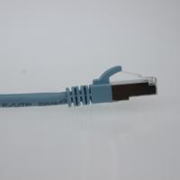 China PVC HDPE Cat6 Shielded Patch Cable RJ45 Al Foil Mylar Fluke Test for sale