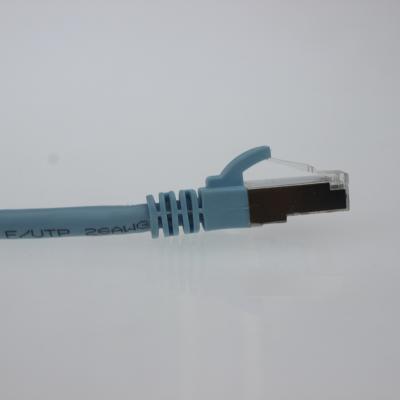 China PVC HDPE Cat6 Shielded Patch Cable RJ45 Al Foil Mylar Fluke Test for sale