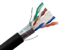 China Stranded Data FTP Cat6 Cable PVC HDPE 4 Pairs 0.57mm Copper for sale