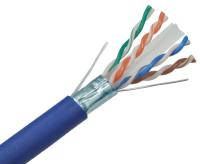China FTP CCA Conductor Cat6 Ethernet Cable 4 Pair 305m 23AWG HDPE for sale