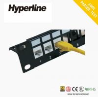 China OEM UTP 24 Port Cat6 Modular Patch Panel RJ45 8 In 1 Station ID Modular for sale