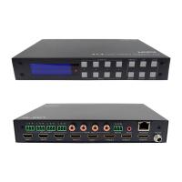 China 4K Hdmi Matrix / Hd Hdmi Splitter Switcher with Black Silkscreen Panel and DTS Audio Format Support for sale