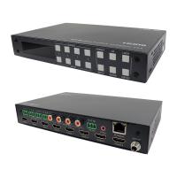 China 4K Hdmi Matrix / Hd Hdmi Splitter Switcher with Black Silkscreen Panel and DTS Audio Format Support for sale