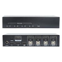 China 4 Port KVM Switch HDMI 4K 30Hz Hot Keys Auto Switching No Delay USB Switch for sale