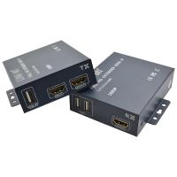 China 200M 1080p HDMI KVM Extenderhdmi Hdmi  Over TCP/IP With Loop Out Point To Multi Point for sale