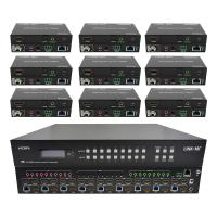 China 9x9 70M HDMI Video Wall Processor Hdmi Splitter 3x3 4K HDMI Matrix Extender for sale