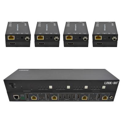 China 70M 4X4 HDMI Matrix With IR Matrix Function 18Gbps 4K@60Hz HDMI 2.0b POC for sale