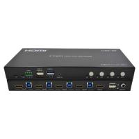 China 4 Port Network HDMI2.0 KVM Switch Up To 4K 60Hz 18Gbps for sale