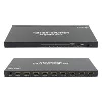 China 1/8 4K HDMI Splitter 1 In 8 Out 60Hz 3D 18G  Video Audio Splitter For 8 Displays for sale
