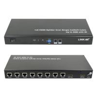 China HDMI 50M 1X8 Splitter Over Cat5e 6 Cable Support 3D IR 1080P 8 Port HDMI Splitter for sale