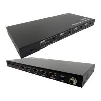 China Rs232 4x4 HDMI Matrix Switch Support 4K 60Hz 18Gbps EDID 4 To 4 HDMI Video Switch for sale