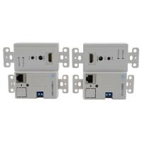 China 60m HDMI Wall Plate Extender Over Single Cat5e Cat 6 To Hdmi Extender Support 3D IR for sale