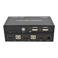 China 4K 2Port HDMI KVM Switch Support 4K 30Hz USB Type B Port for sale
