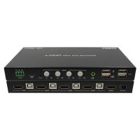 China HDCP2.2 1.4 4K KVM Switch HDMI  YUV4:4:4 8Bit With Analog Audio Extraction for sale