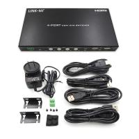 China HDCP2.2 1.4 4K KVM Switch HDMI  YUV4:4:4 8Bit With Analog Audio Extraction for sale