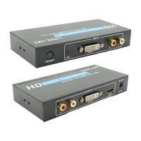 China 1080P DVI To HDMI Converter With Audio Support DVI Analog RCA Audio Input for sale
