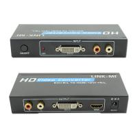 China 1080P DVI To HDMI Converter With Audio Support DVI Analog RCA Audio Input for sale