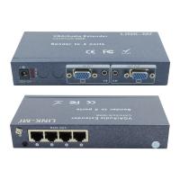 China 15pin 4 Port VGA Extender 1 To 4 VGA Splitter 4 Channels Video UTP Extender for sale