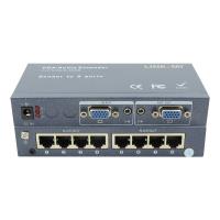 China 100m 200m 300m 1/8 VGA Splitter 1X8 Extender 1 To 8 Video Audio Extender for sale