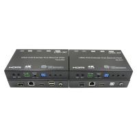 China HDMI USB AV Over IP KVM Extender Over Fiber Support POE RS232 Unicast Multicast for sale