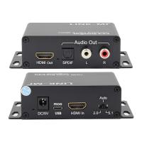 China 18Gbps 4K 1080P HDMI Audio Extractor Support EDID 3D For Apple TV Satellite Receivers for sale