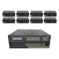 China 8X8 HDMI Matrix Extender Up To 70m 8 HDMI Loop Out 4K60Hz HDMI Video Switch for sale