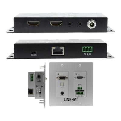 China 4K 40M HDBaseT HDMI+VGA Wallplate Extender Bi-Directional Wide Band IR RS232 Pass Through for sale