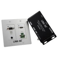 China 4K 40M HDBaseT HDMI+VGA Wallplate Extender Bi-Directional Wide Band IR RS232 Pass Through for sale