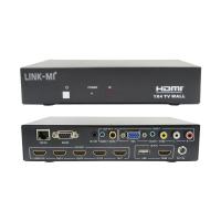 China LM-TV04L HDMI 1x4 TV WALL Support CVBS/VGA/HDMI/USB Play Input Sources for sale