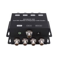 China HD/SD-SDI 1 to 4 Distribution Amplifier Repeater with Audio 75 ohms Output Impedance for sale