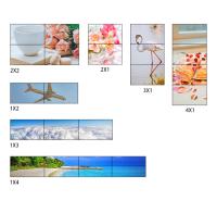 China 1X4 1X3 1X2 2X1 3X1 4X1 UHD TV Wall Processor for Max. 3840x2160 60Hz Input Resolution for sale