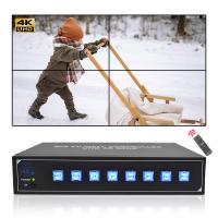 China IR Remote Control 4K HDMI Video Wall Processor 2X2 for 4 UHD TVs 4K 60Hz LED Video Wall for sale