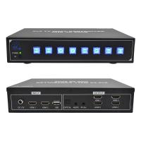 China 4K 2X2 Video Wall Controller for Control Room 1X4 Video Wall Display 3.5mm Audio Output for sale