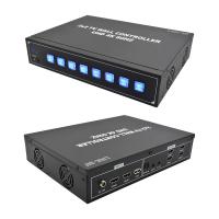 China 2 X HDMI In 4K Video Wall Controller With USB Support 2x2 1x4 1x3 1x2 4K60Hz Splicing Box For Advertising for sale