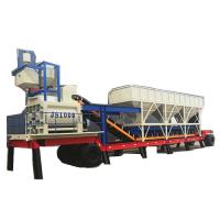 China Precast Dry Portable Mobile Concrete Batching Plant 30m³/H with JS500 Mixer and 50T Silo for sale