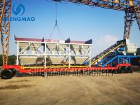 China Precast Dry Portable Mobile Concrete Batching Plant 30m³/H with JS500 Mixer and 50T Silo for sale