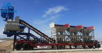 China Precast Dry Portable Mobile Concrete Batching Plant 30m³/H with JS500 Mixer and 50T Silo for sale