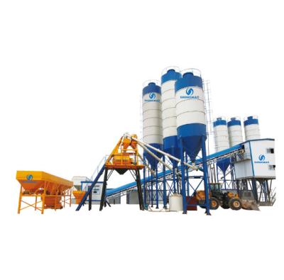 China HZS60 Stationary Concrete Batching Plant with 60m³/H Capacity and JS1000 Mixer for Precast Production for sale