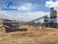China HZS60 Stationary Concrete Batching Plant with 60m³/H Capacity and JS1000 Mixer for Precast Production for sale