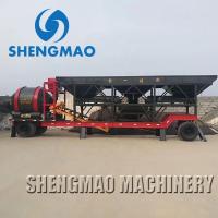 China SMMB45 Mobile Concrete Batching Plant - 20-100 m³/h Capacity with Electric Power and Trailer Mounting for sale