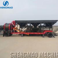 China SMMB45 Mobile Concrete Batching Plant - 20-100 m³/h Capacity with Electric Power and Trailer Mounting for sale