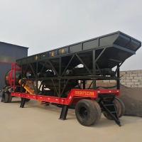China YHZM60 Mobile Concrete Batching Plant 60m3/h with 50T Cement Silo and PLD1600 Aggregate Batcher for sale