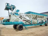 China YHZS60 Portable Concrete Batching Plant with 70T Horizontal Cement Silo - 60 m³/h Capacity, 85.5 kW Power for sale