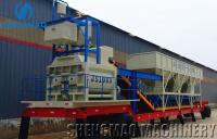 China YHZS60 Mobile Concrete Batching Plant with JS1000 Twin-Shaft Mixer - 60 m³/h Capacity, 85.5 kW Power for sale