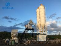 China HZS35 Stationary Concrete Batching Plant 35m³/h Capacity with Skip Hoist or Belt Conveyor Options for sale