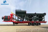 China Mobile Concrete Batching Plant with Cement Silo - 20 to 100 m³/h Capacity, No Foundation Required for sale