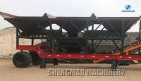 China Mobile Concrete Batching Plant with Cement Silo - 20 to 100 m³/h Capacity, No Foundation Required for sale