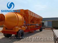 China Mobile Concrete Batching Plant 20-100 m³/h Capacity with Drum or Twin-Shaft Mixer Options for sale