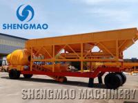 China Mobile Concrete Batching Plant 20-100 m³/h Capacity with Drum or Twin-Shaft Mixer Options for sale