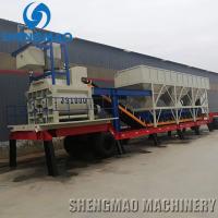 China 20m³/h Mobile Concrete Batching Plant with Horizontal Cement Silo - No Foundation Required for sale